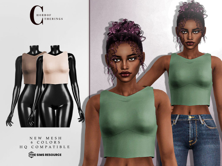 The Sims Resource | Crop Top T-751