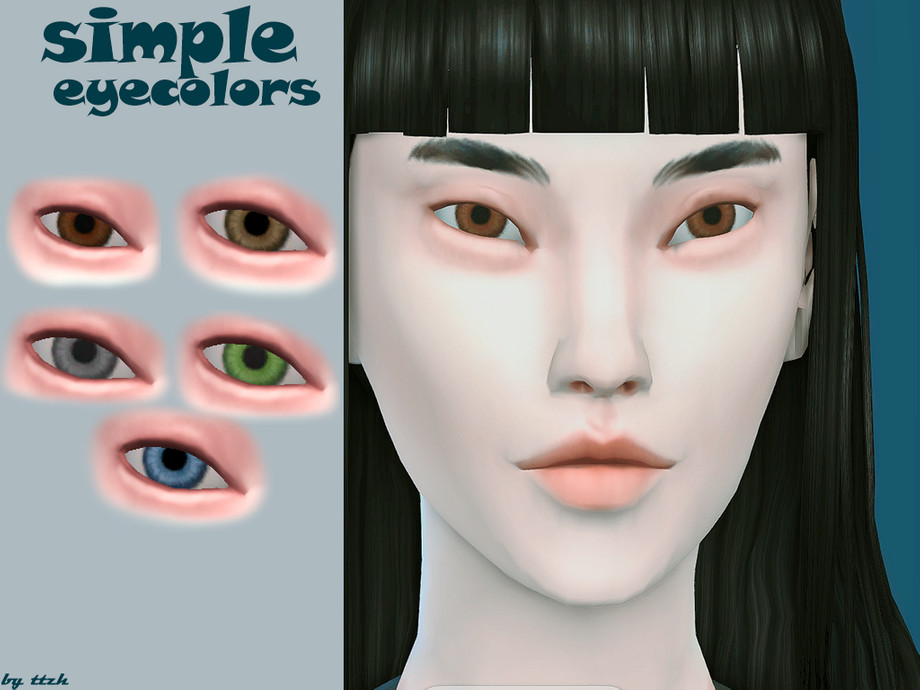 The Sims Resource | simple eyecolors