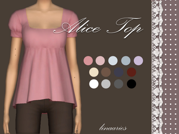 The Sims Resource | Alice Top