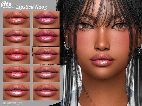 The Sims Resource | Lipstick N203