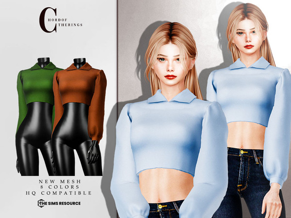 The Sims Resource | Crop Top T-764