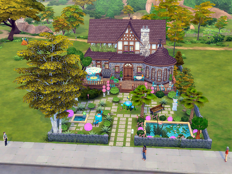 The Sims Resource | Willow Crest Cottage no cc