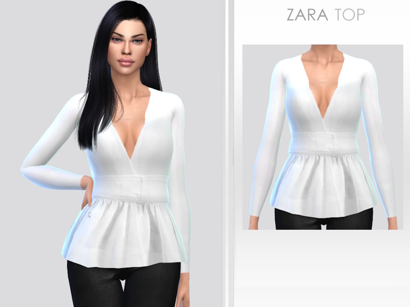The Sims Resource | Zara Top