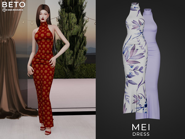 The Sims Resource | Mei (Long Dress)