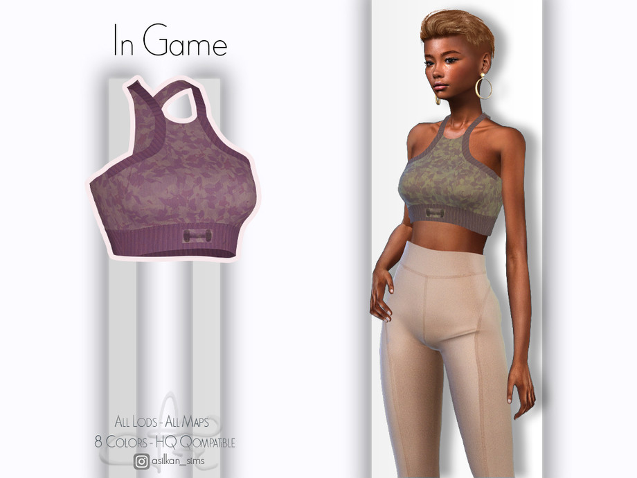 The Sims Resource | Iris Crop Top - ACN 612
