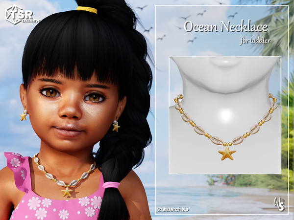 The Sims Resource | Ocean Necklace for toddler