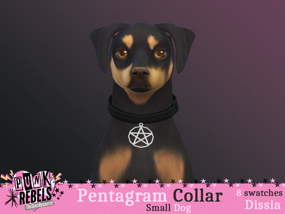 The Sims Resource | Pentagram Collar (Small Dog)