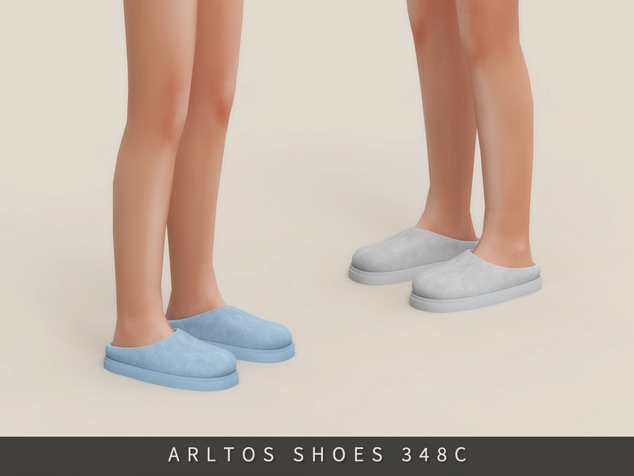 The Sims Resource | Suede slippers Child