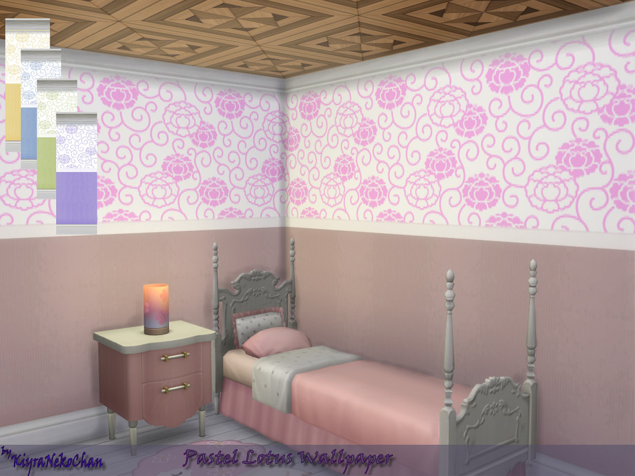 The Sims Resource | Pastel Lotus Wallpaper