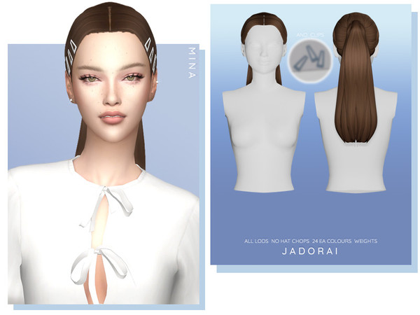 The Sims Resource | jadorai - Mina Hairstyle