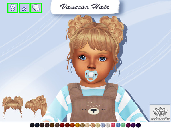 The Sims Resource | Vanessa Hair - Infant version