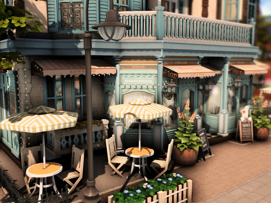 The Sims Resource | Residential + Candy Shop (NO CC)