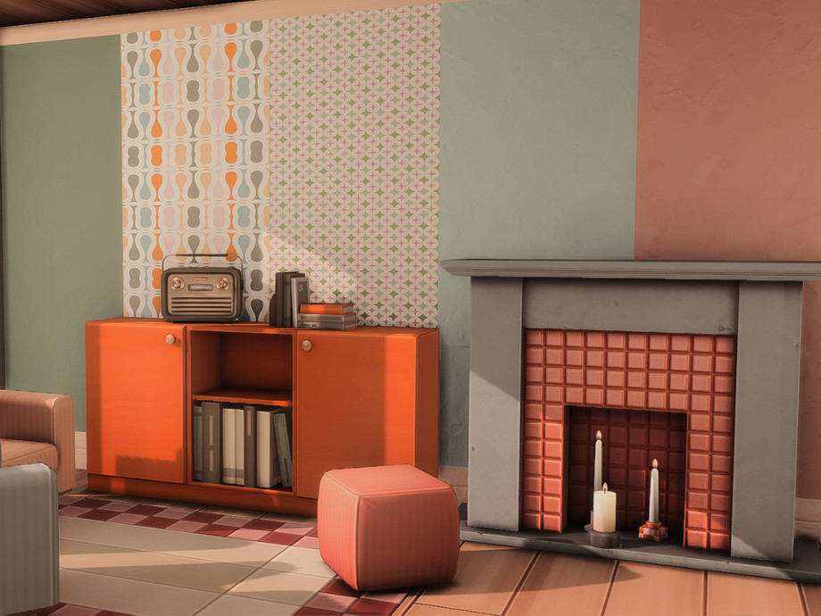The Sims Resource | SEVENTIES & TRIM : SIMS 4 WALLPAPER CC PACK