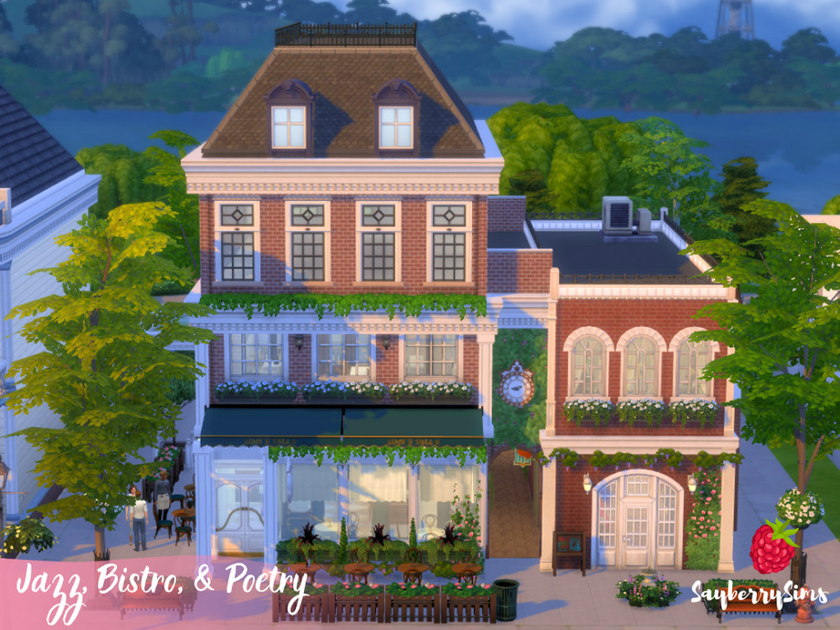 The Sims Resource | Jazz, Bistro, & Poetry (No CC)