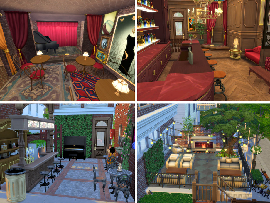 The Sims Resource | Jazz, Bistro, & Poetry (No CC)
