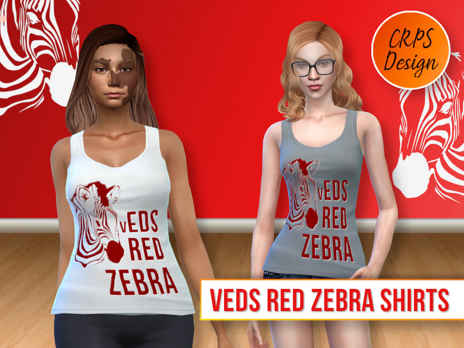 The Sims Resource | CRPSdesign - vEDS top - Red Zebra.package