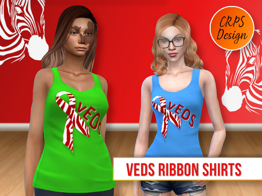 The Sims Resource | CRPSdesign - vEDS top - Zebra Ribbon.package