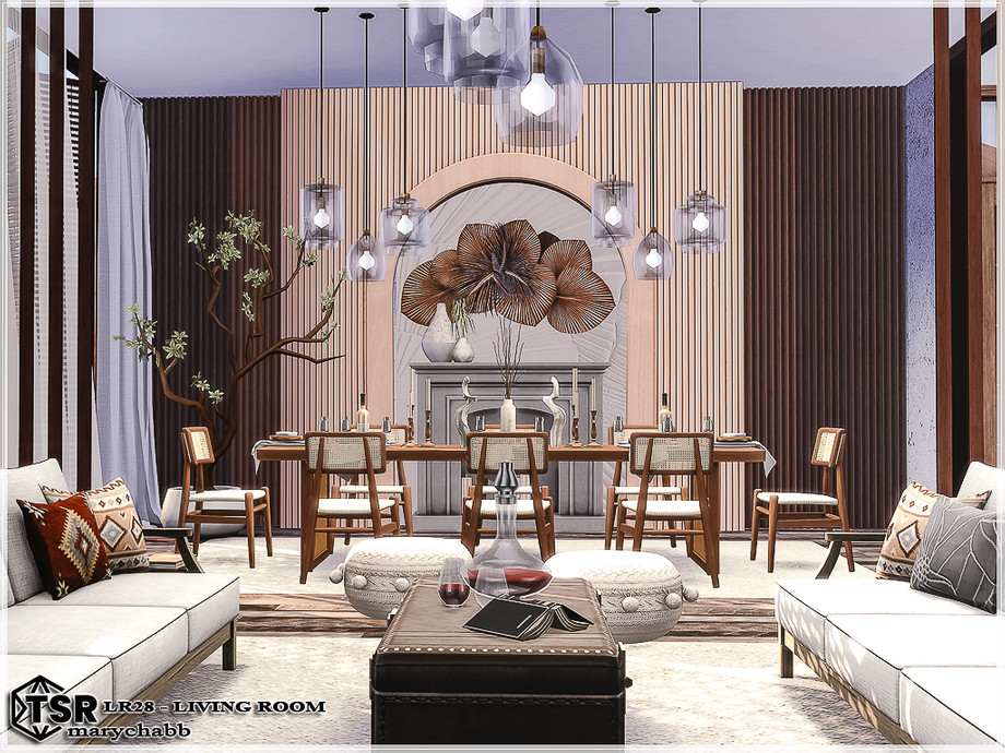 The Sims Resource | LR28 - Living Room with Dining area