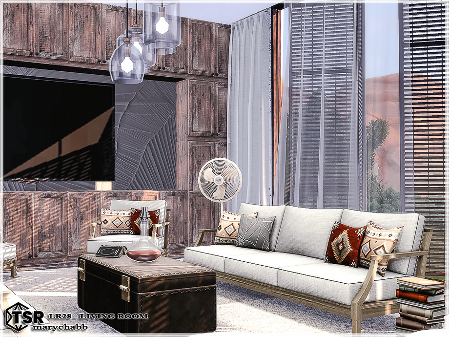 The Sims Resource | LR28 - Living Room with Dining area
