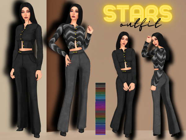 The Sims Resource | STARS OUTFIT