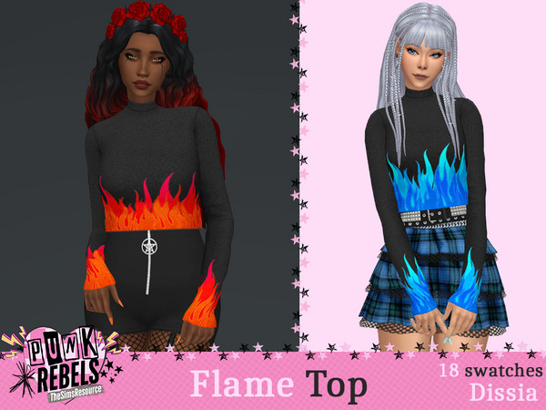 The Sims Resource | Flame Top