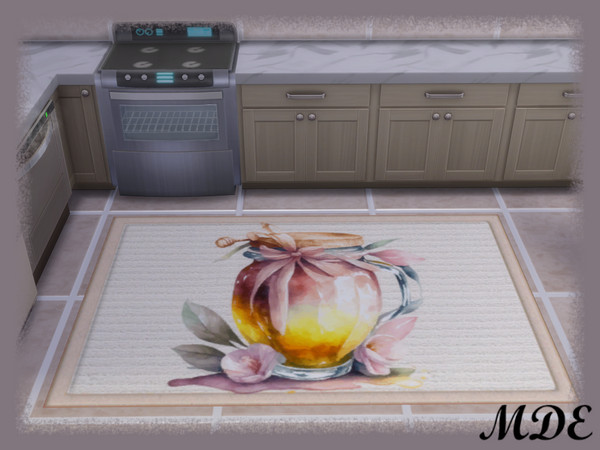 The Sims Resource | Kitchen Rug Series - Flowerish