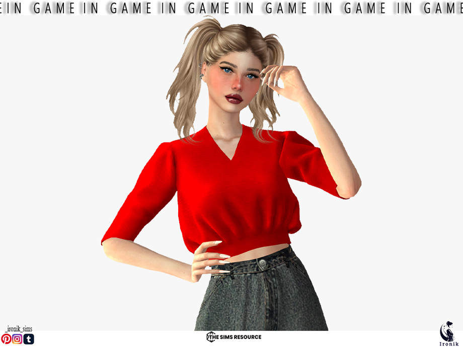 The Sims Resource | Agape Blouse