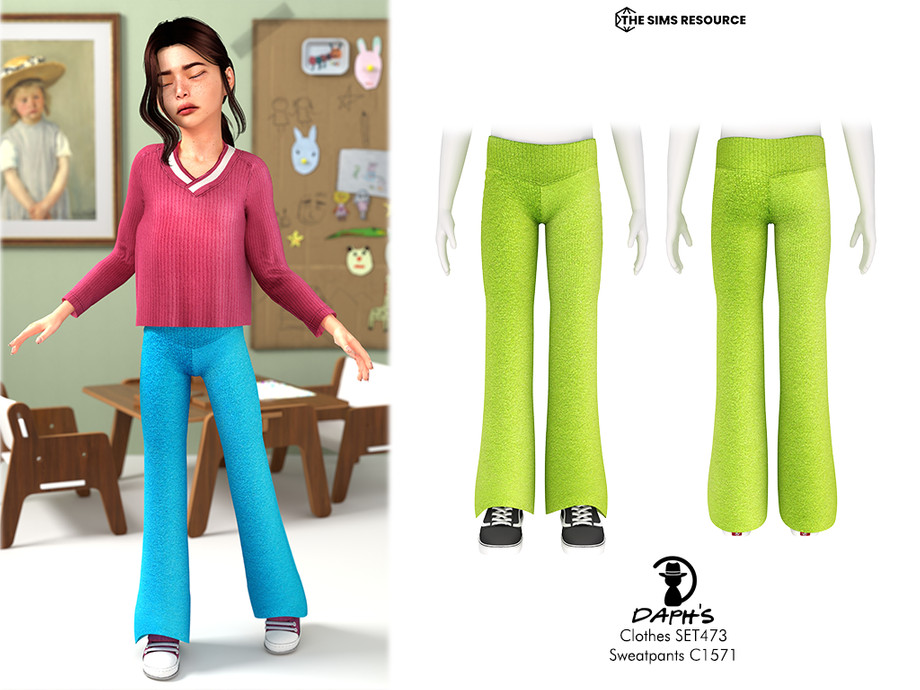 The Sims Resource | Clothes SET473 - Sweatpants C1571