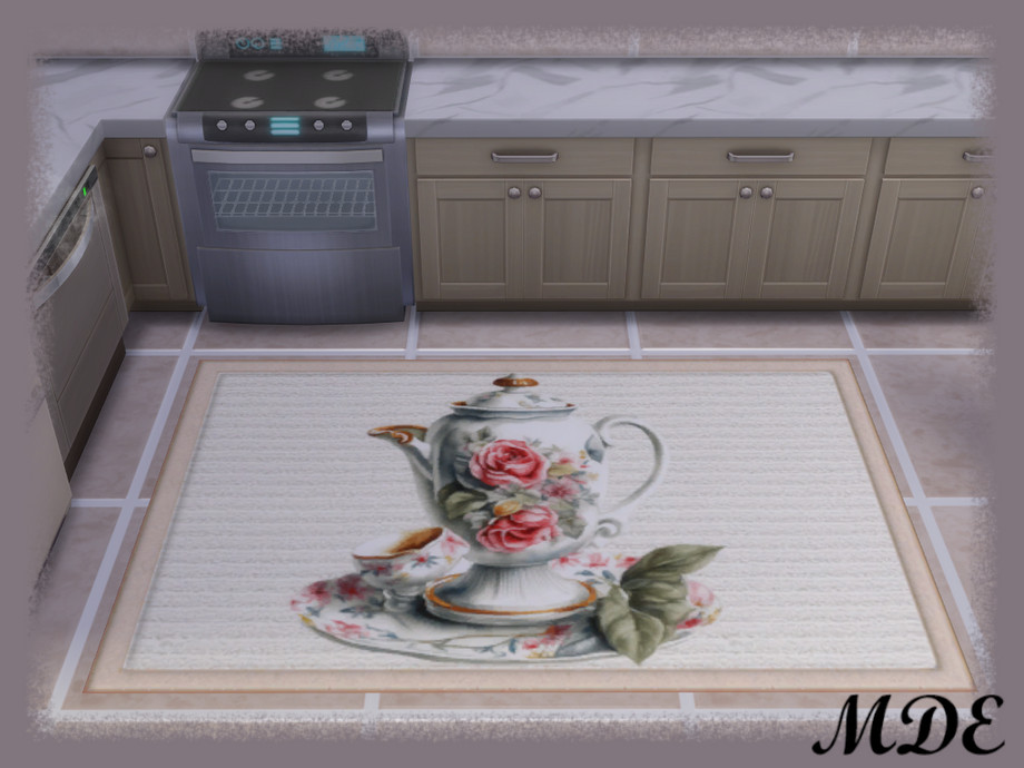 The Sims Resource | Kitchen Rug Series - Tea Time