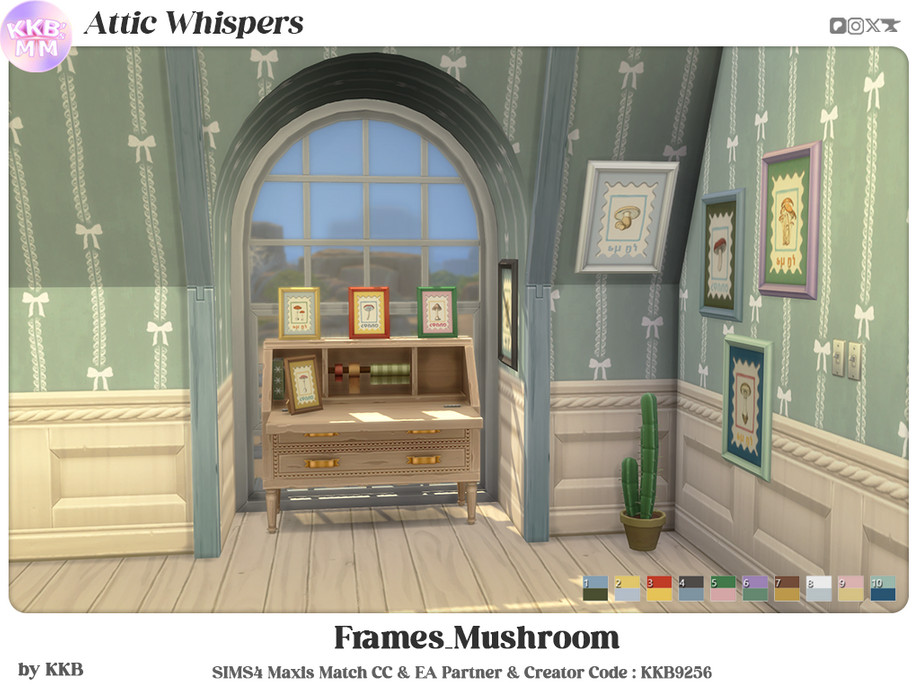 The Sims Resource | KKB'sMM_Attic Whispers_Frames_Mushroom