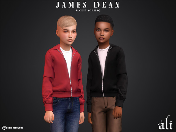 The Sims Resource | JAMES DEAN jacket (child)