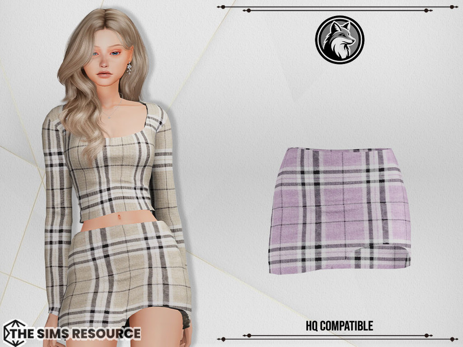 The Sims Resource | Dina Set Skirt