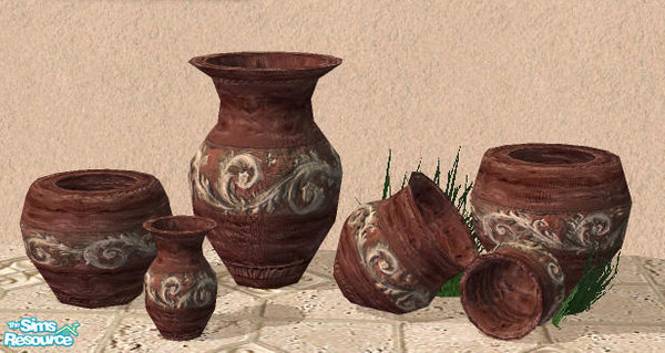 The Sims Resource | Urn Planter Recolor Set - RC 6