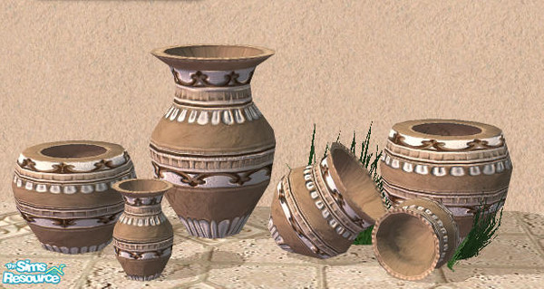 The Sims Resource | Urn Planter Recolor Set - RC 4