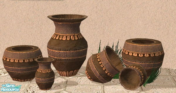 The Sims Resource | Urn Planter Recolor Set - RC 3