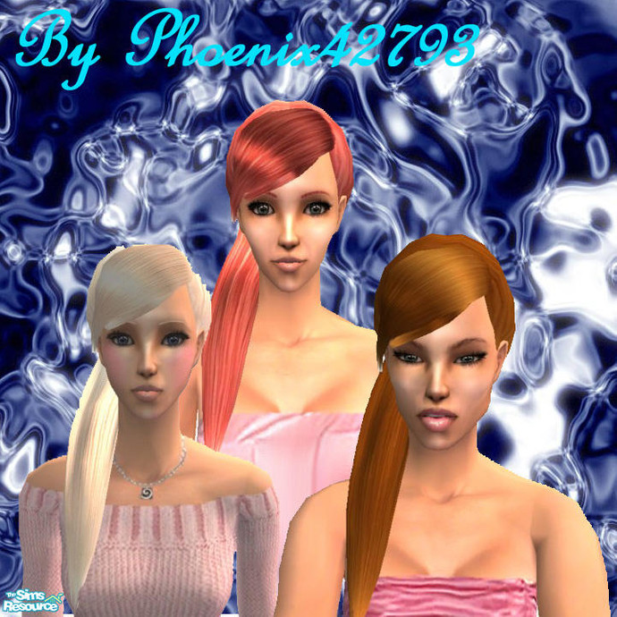 The Sims Resource | Recolors of Sunair T002 Hair Mesh