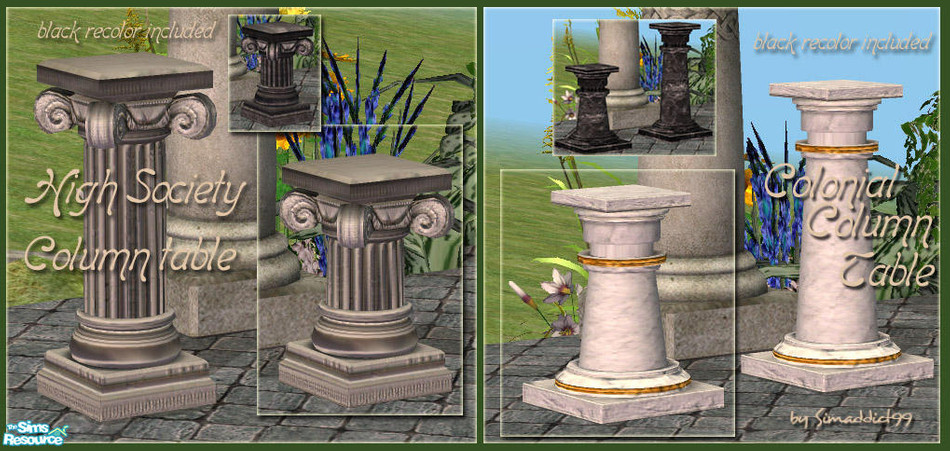 The Sims Resource - Column Display Tables