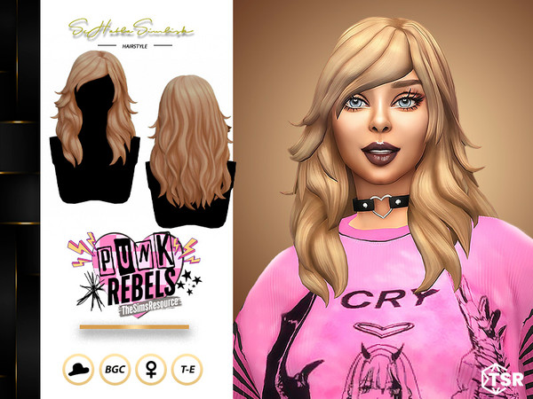 The Sims Resource | SHS_Luna_RecolorHair.package