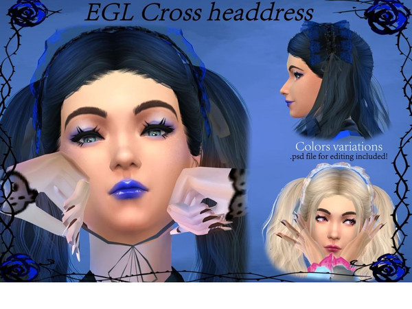 The Sims Resource | EGL Cross headdress