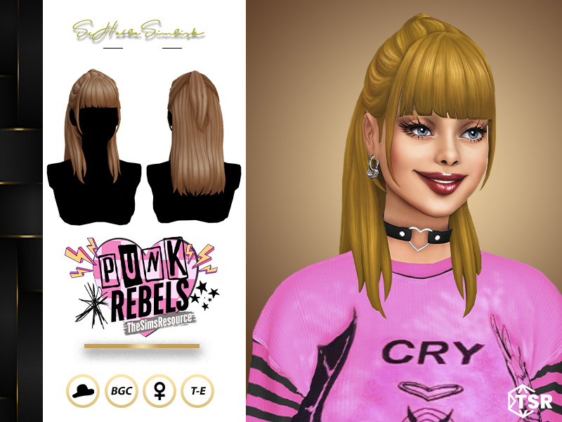 The Sims Resource | SHS_Nicki_RecolorHair.package