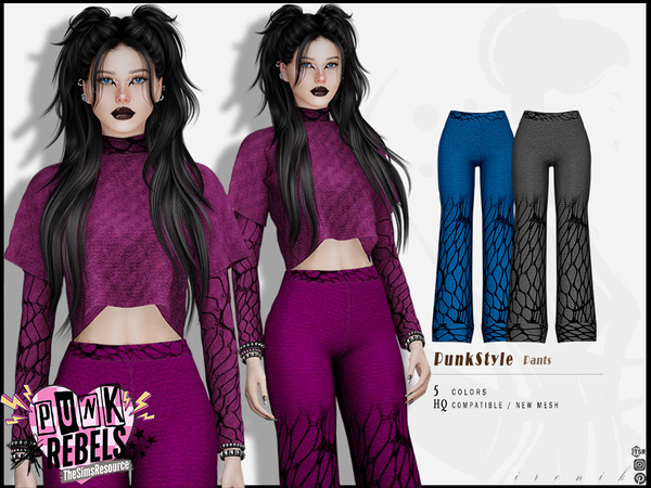 The Sims Resource | Punk Style Pants