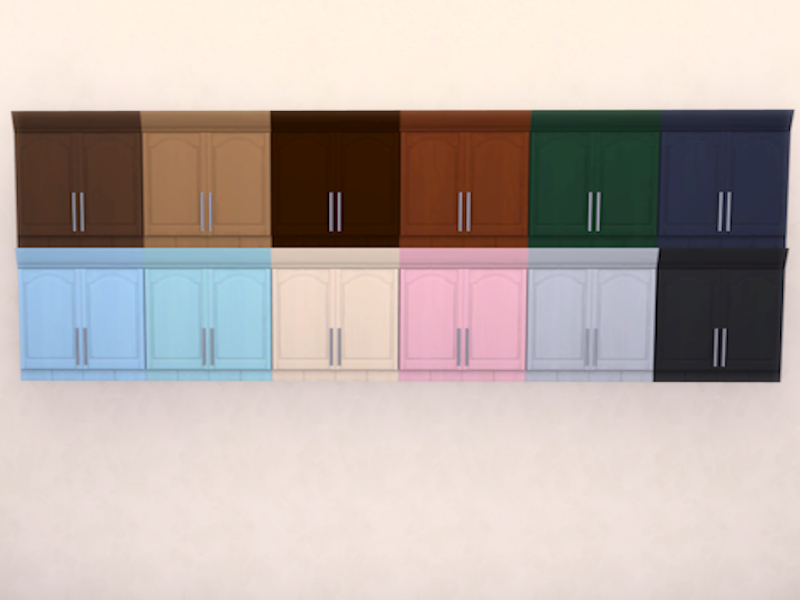 The Sims Resource | Tall Order Vintage Cabinet Recolor-Easy Energy ...
