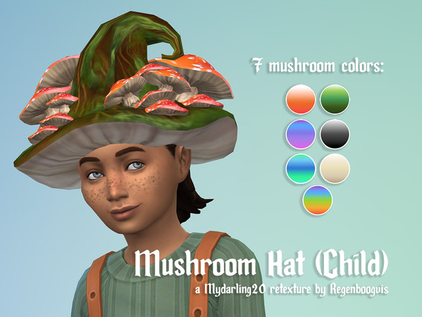 The Sims Resource | Mushroom Hat for Child (Mydarling20 retexture)