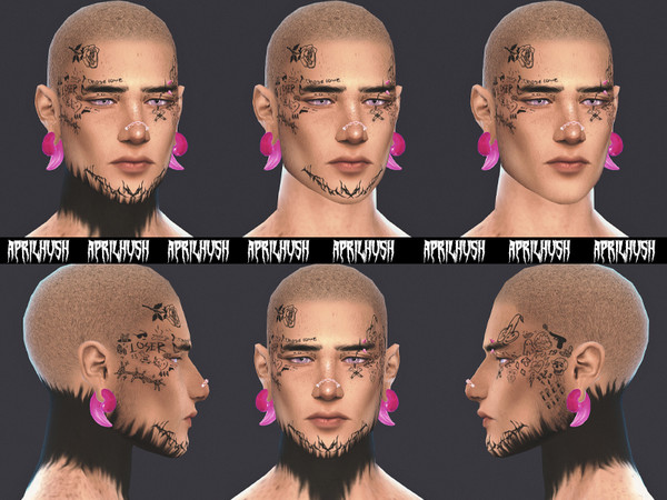 The Sims Resource | [aprilhush] face tatts 2