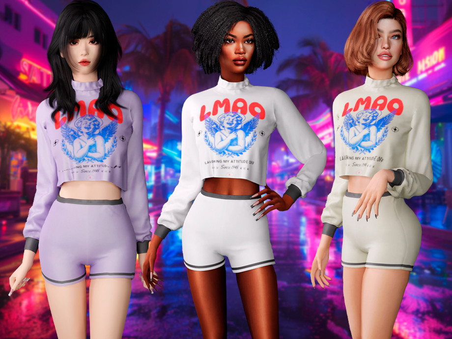 The Sims Resource | Set with print