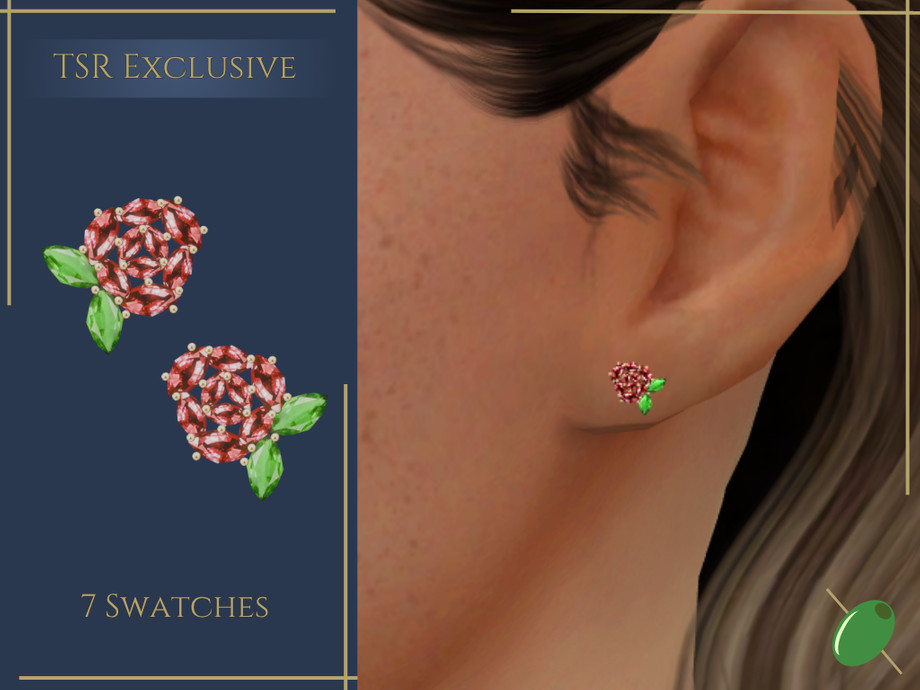 The Sims Resource | Briar Earrings