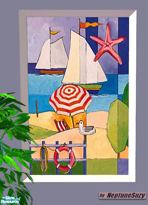 The Sims Resource - NSC Painting - Nautical Seaside 2