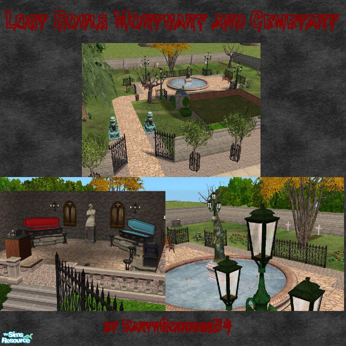 The Sims Resource | HH\'s Lost Souls Mortuary & Cemetary