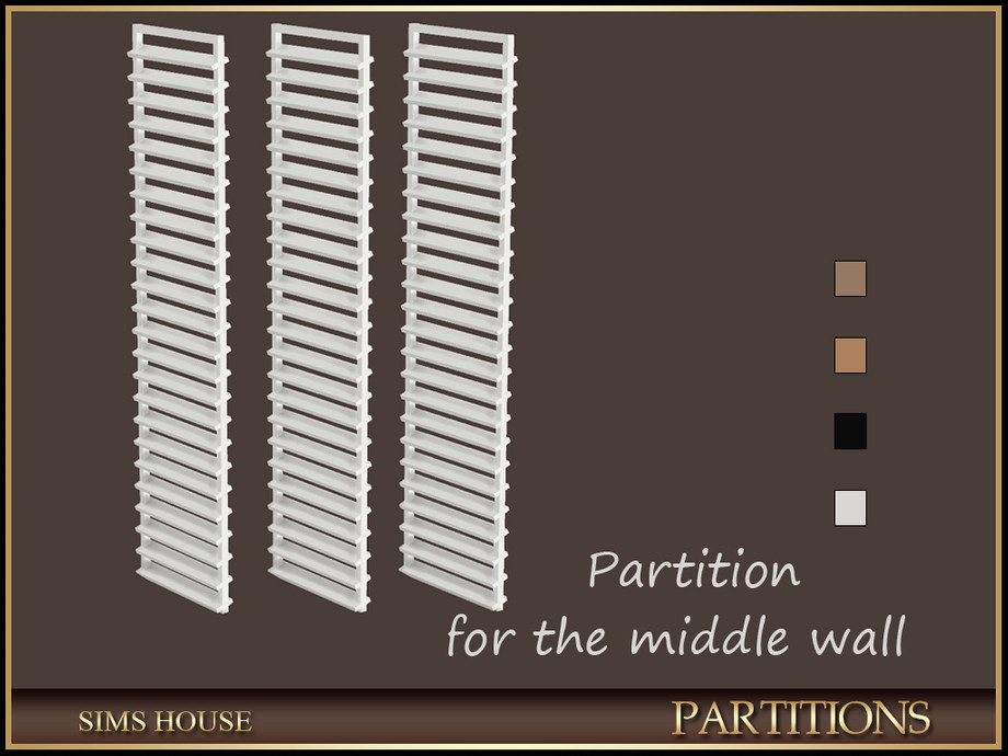 The Sims Resource | Sims House PARTITION BLINDS OPEN | PARTITIONS