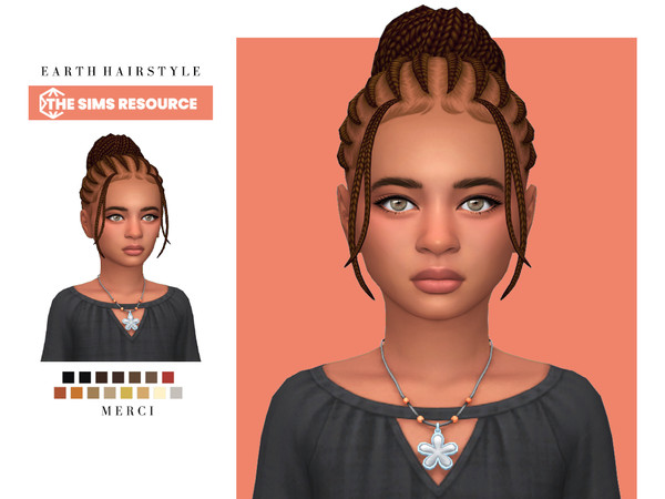 The Sims Resource | Earth Hairstyle for Kids